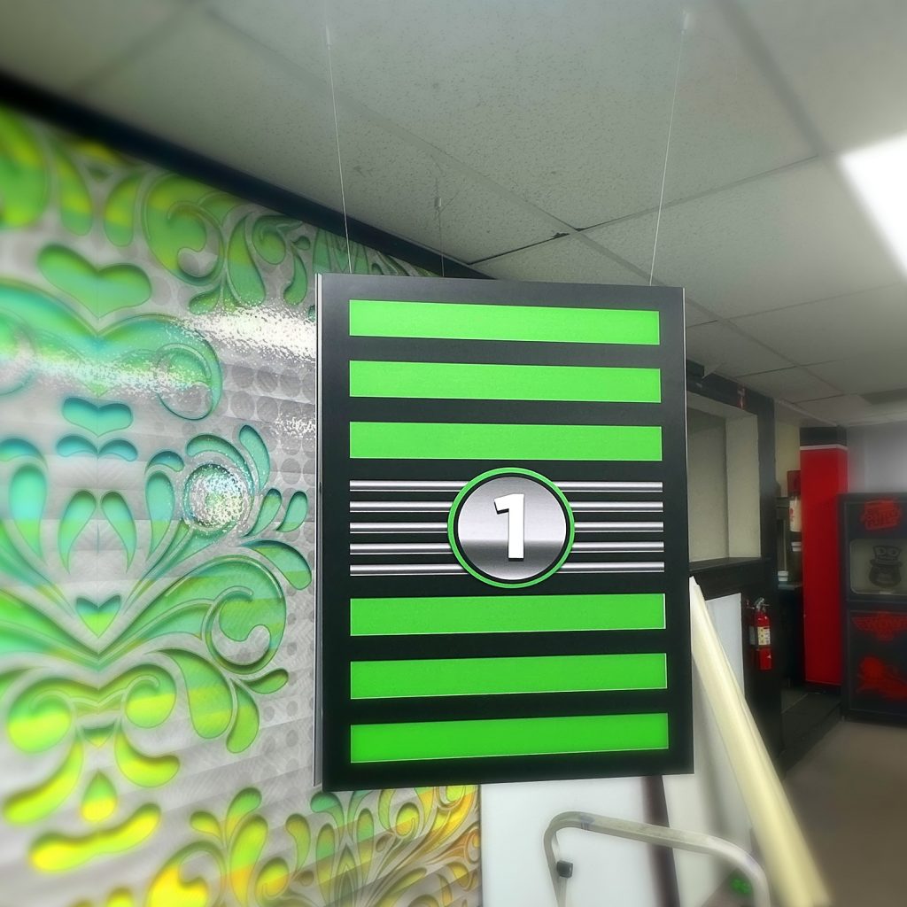 Tenacious 3 Sided Aisle Sign for Long Lasting Impact