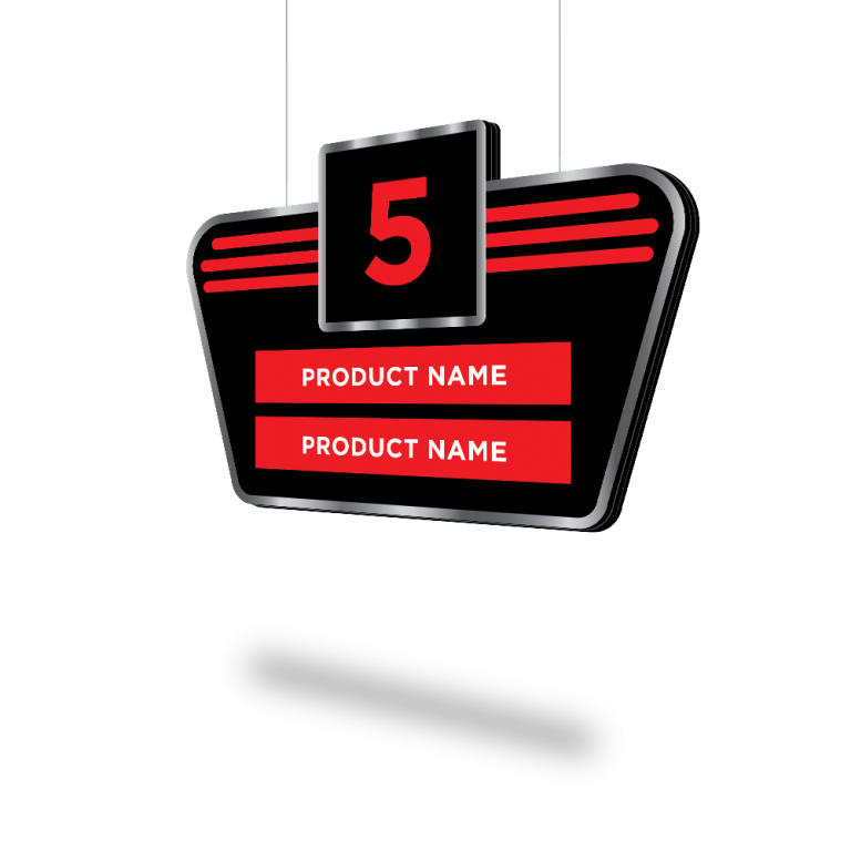 Modern Classic 4 Row Aisle Sign - The Aisle Sign Dude