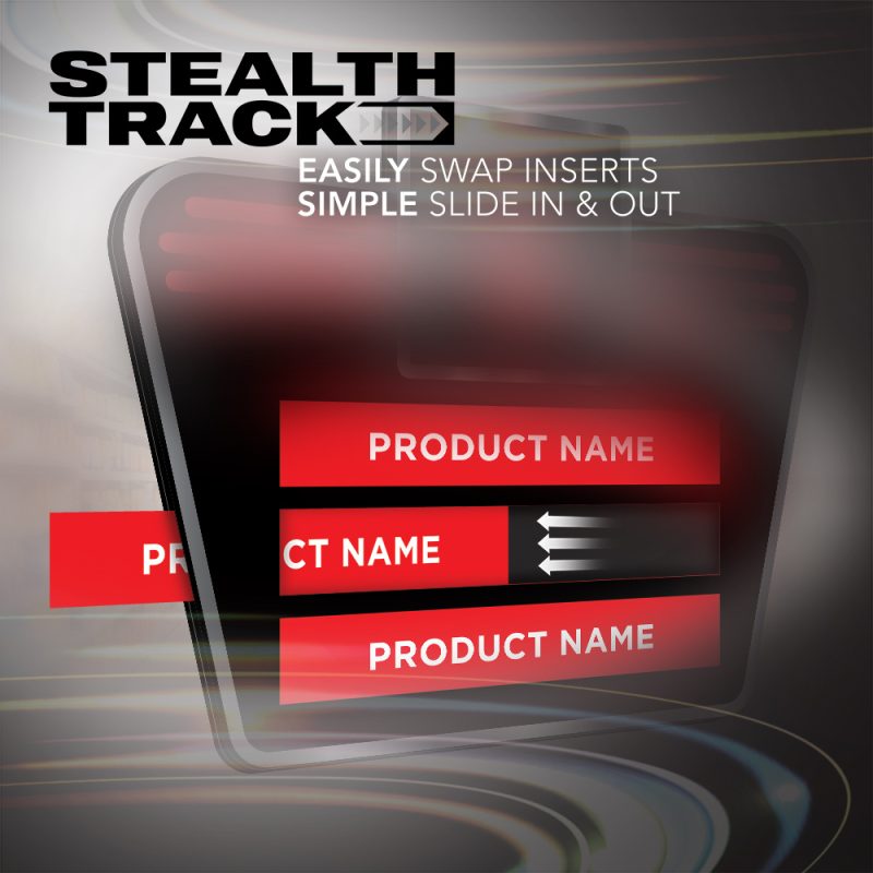 Modern Classic 3 Row Aisle Sign Sleek