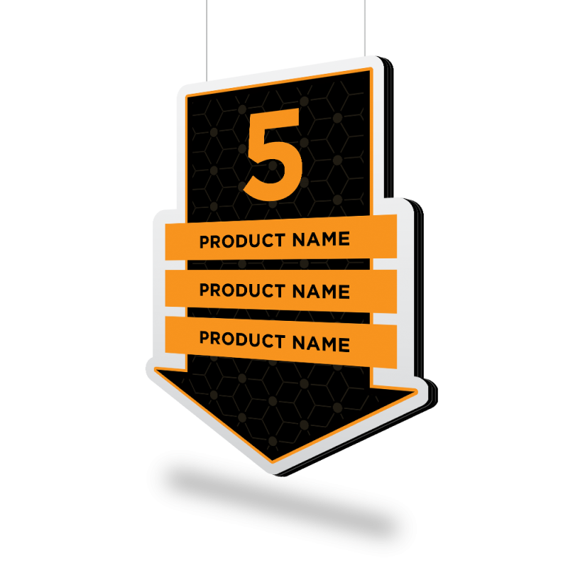 Bold Navigator 3 Row Aisle Sign Efficient and Clear Signage for Aisles