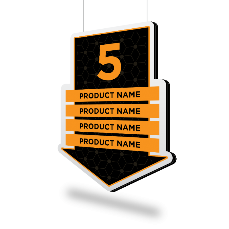 Bold Navigator 4 Row Aisle Sign Maximum Visibility and Organization for ...