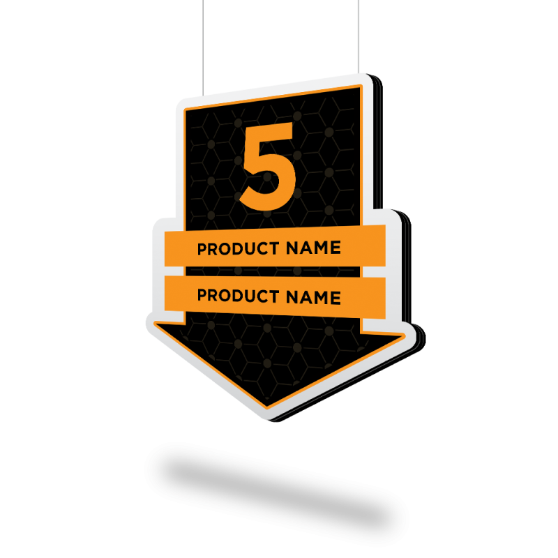 Bold Navigator 2 Row Aisle Sign - The Aisle Sign Dude