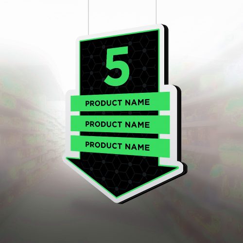 Bold Navigator 3 Row Aisle Sign Efficient and Clear Signage for Aisles