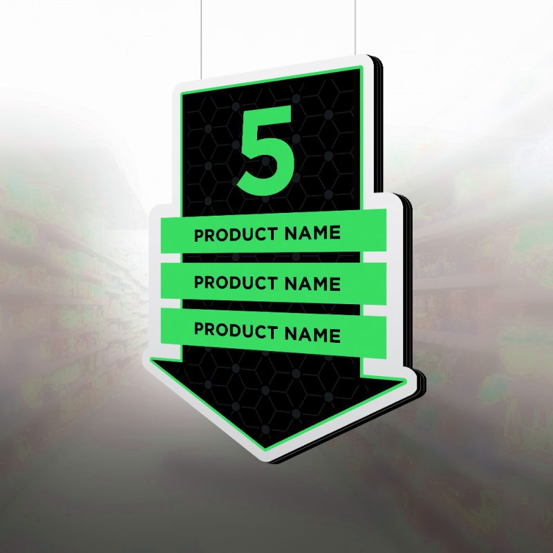 Bold Navigator 3 Row Aisle Sign Efficient and Clear Signage for Aisles