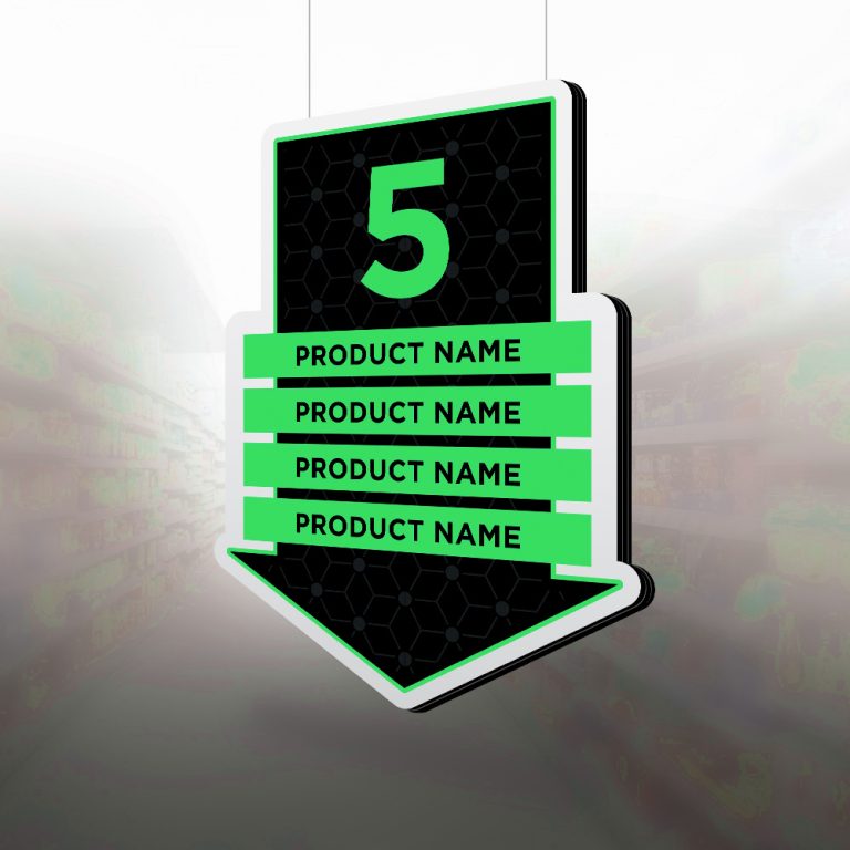 Bold Navigator 4 Row Aisle Sign Maximum Visibility and Organization for ...