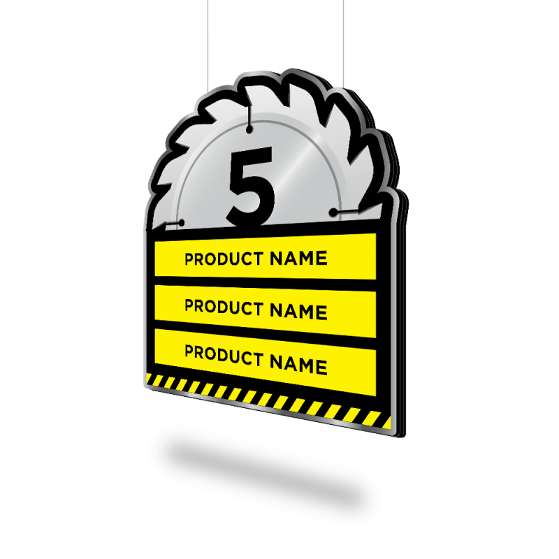 Trailblazer 3 Row Aisle Sign - The Aisle Sign Dude