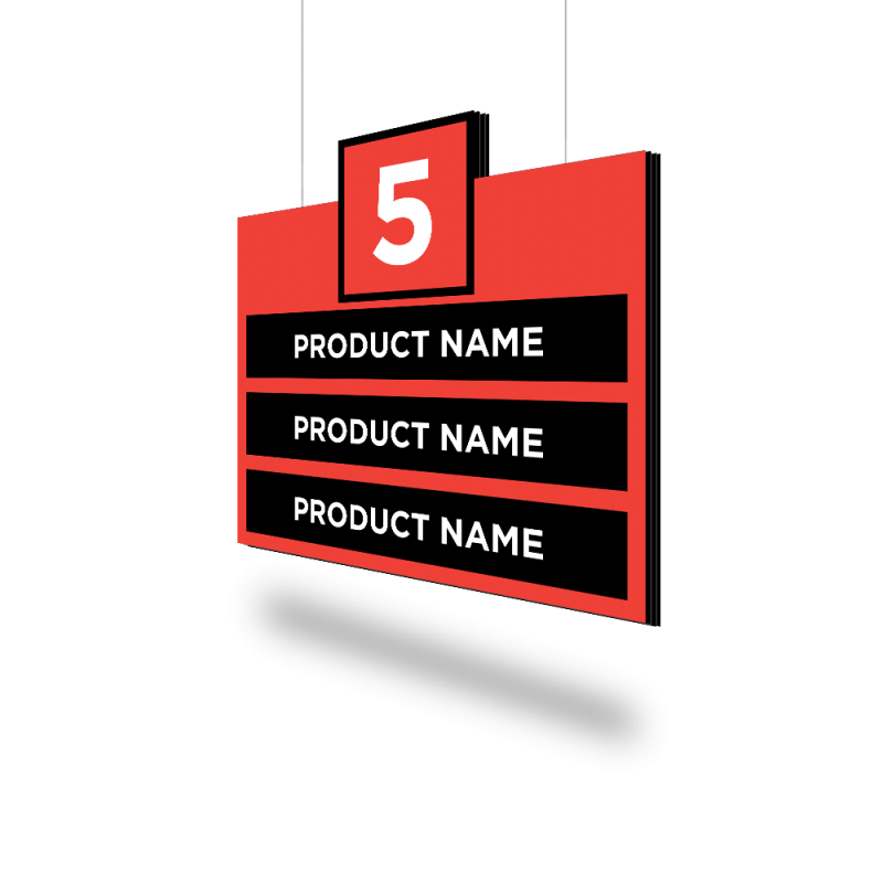 HANGING AISLE SIGNS - The Aisle Sign Dude