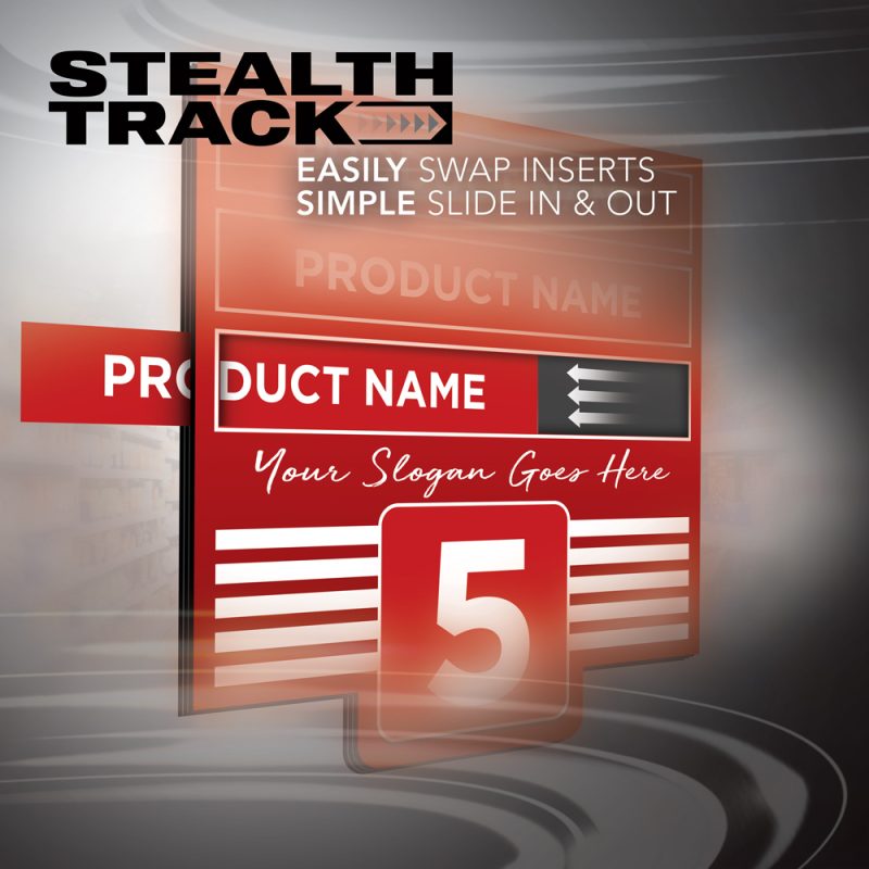 Striped Elegance 4 Row Aisle Marker with Refined Detail