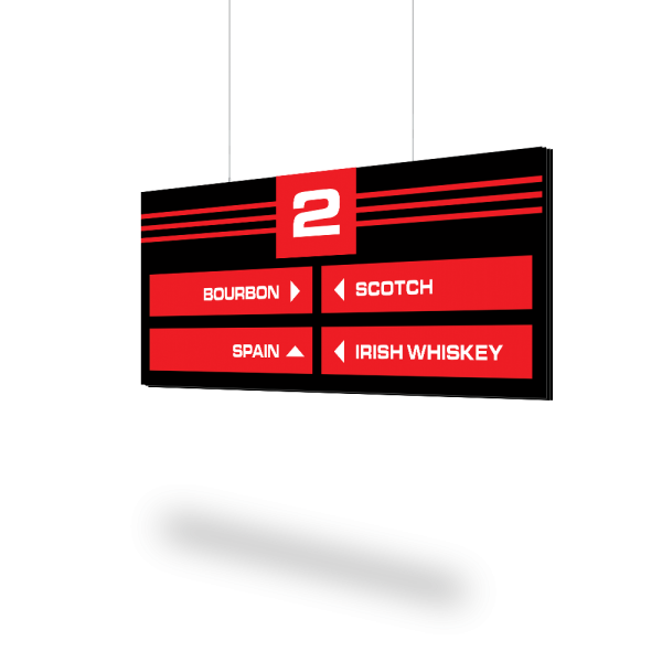 Strong Form 2 Row Aisle Marker for Rugged Signage Solutions