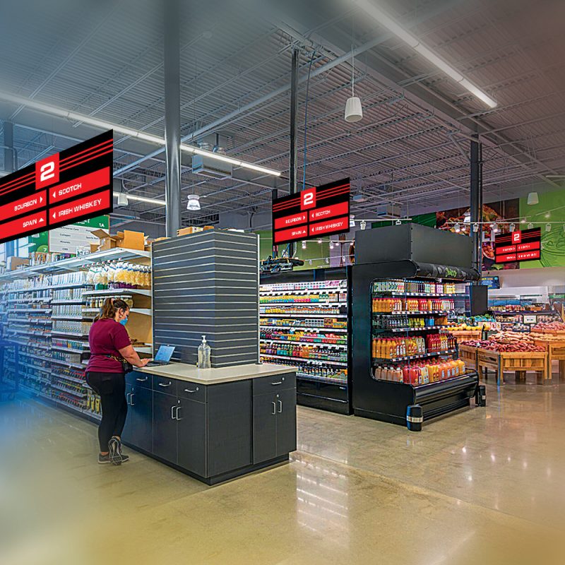 Strong Form 2 Row Aisle Marker for Rugged Signage Solutions