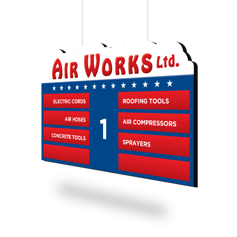 Starry Bliss 4 Row Aisle Marker for Stylish Store Navigation