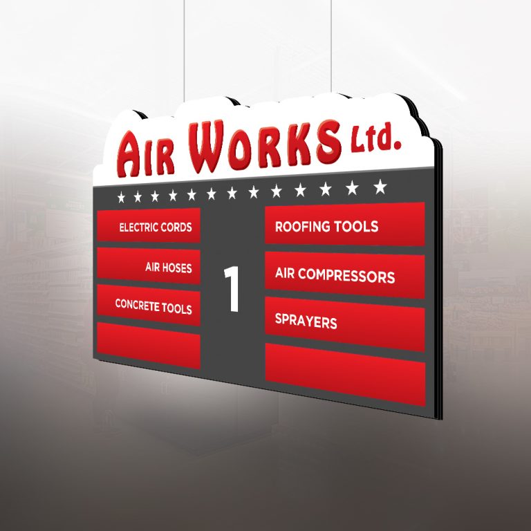 Starry Bliss 4 Row Aisle Marker for Stylish Store Navigation