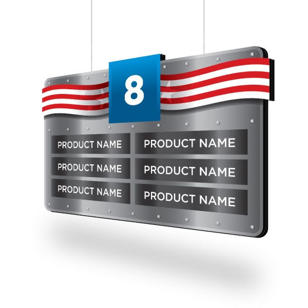 HANGING AISLE SIGNS - The Aisle Sign Dude