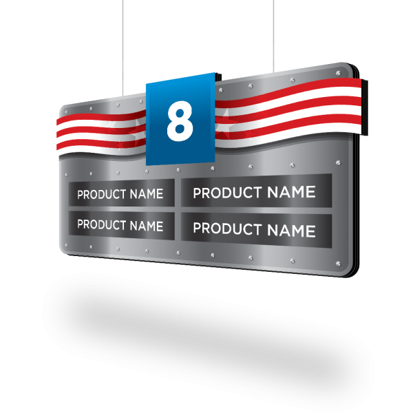 HANGING AISLE SIGNS - The Aisle Sign Dude