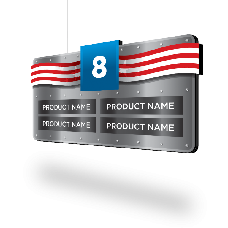 HANGING AISLE SIGNS - The Aisle Sign Dude