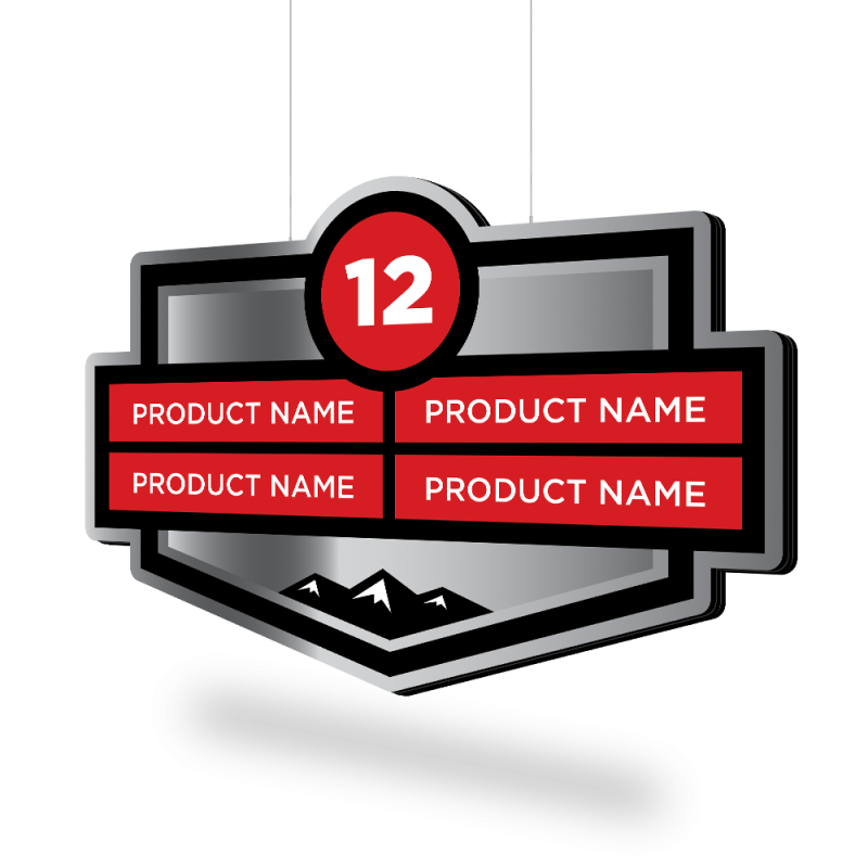 Luxe Series 2 Row Aisle Marker Elegant