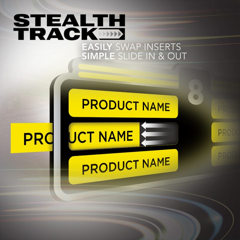 Bold Lines 3 Row Aisle Marker Effective and Clear Aisle Signage Solution