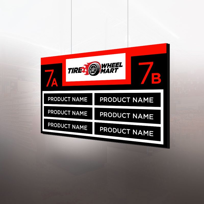 Road Ready 3 Row Aisle Marker Strong and Versatile Aisle Signs