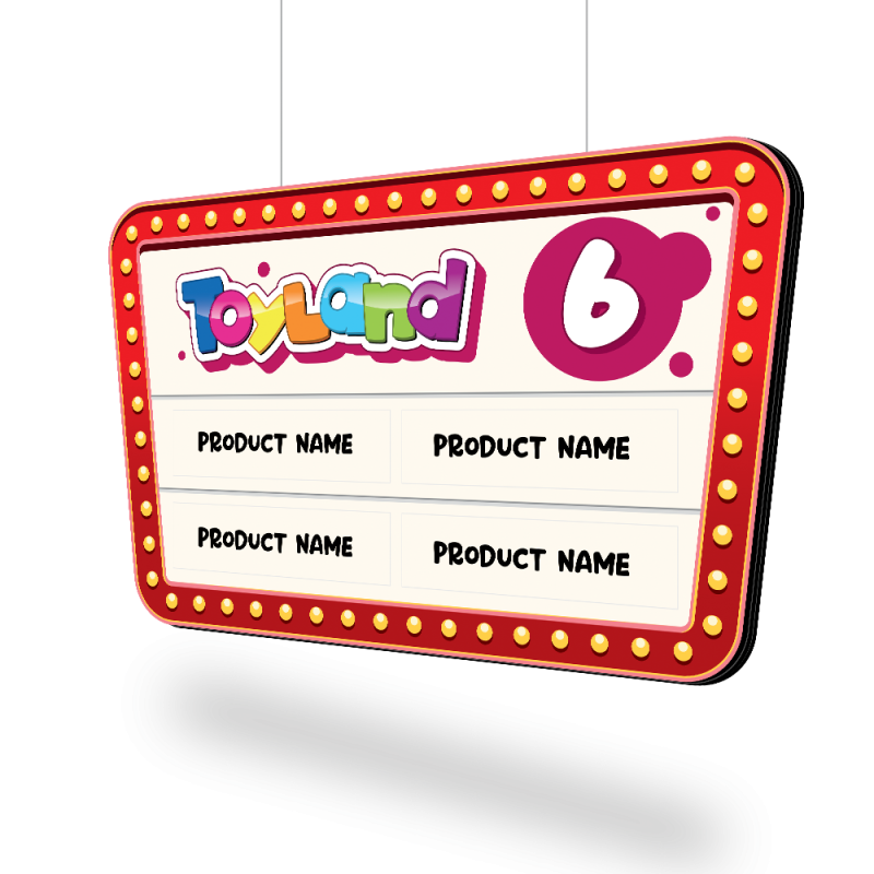 Marquee 2 Row Aisle Marker Bold Look