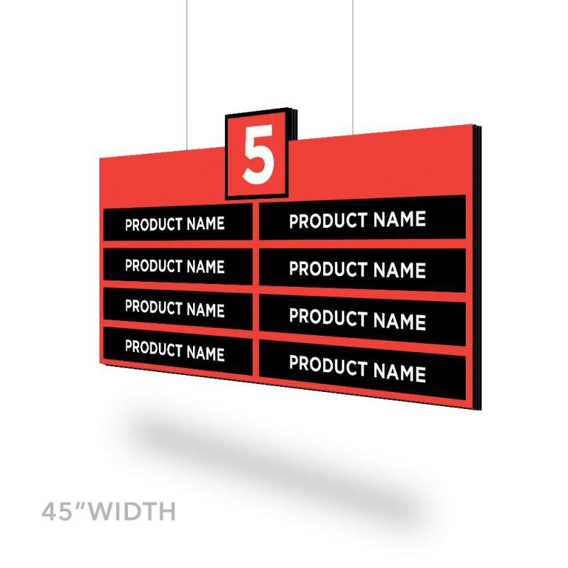 HANGING AISLE SIGNS - The Aisle Sign Dude