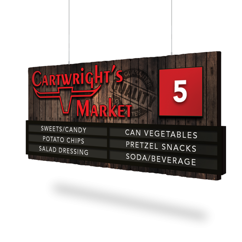 Customize Your Aisle Signs Unique Designs
