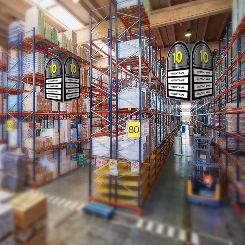 Arcadian Pathway 4 Row Aisle Marker Enhance Store Layout with Clear ...