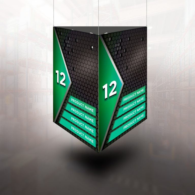 Prism Pathway 4 Row Aisle Signs