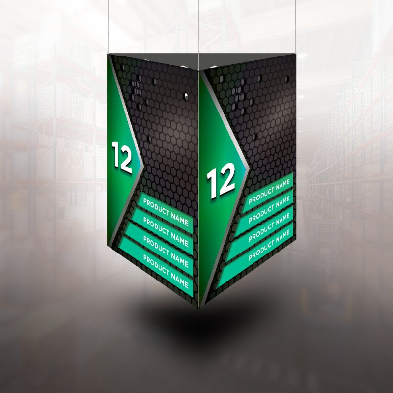 Prism Pathway 4 Row Aisle Signs