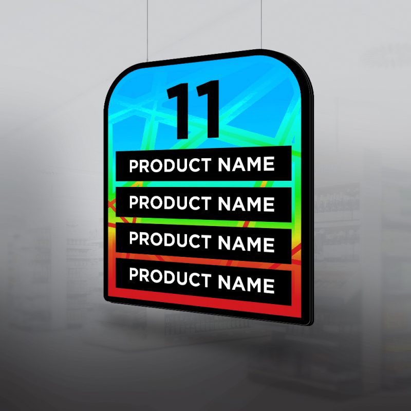 Gleaming Sunbeam Aisle Marker - The Aisle Sign Dude