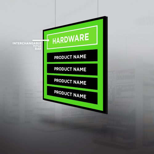 Economark Aisle Marker Modern Store Design