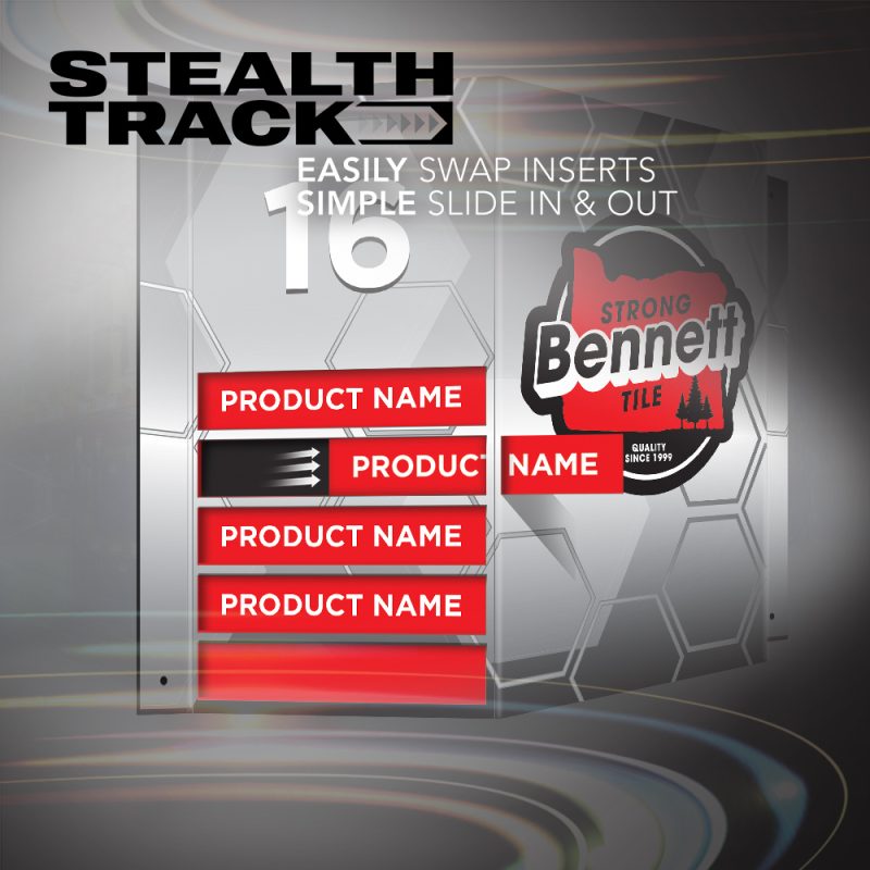 Geometric 3 Sided Warehouse Endcap Signs