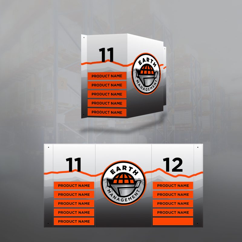 Shadow Scape Warehouse 3 Sided Endcap for Bold Aisle Visibility