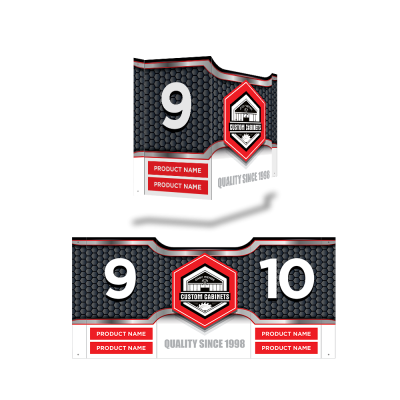 Signature Style Warehouse 3 Sided Endcap for Elevated Branding