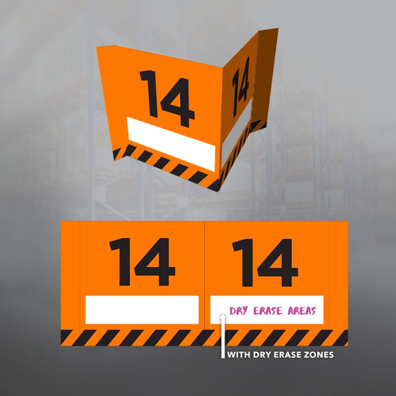 Radiant Alert 2-Sided Endcap for Maximum Warehouse Visibility