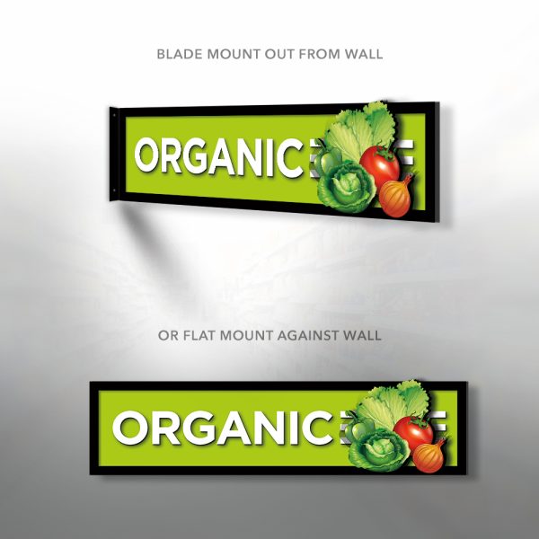 Shelf Sign - Strong Form Directional Sign