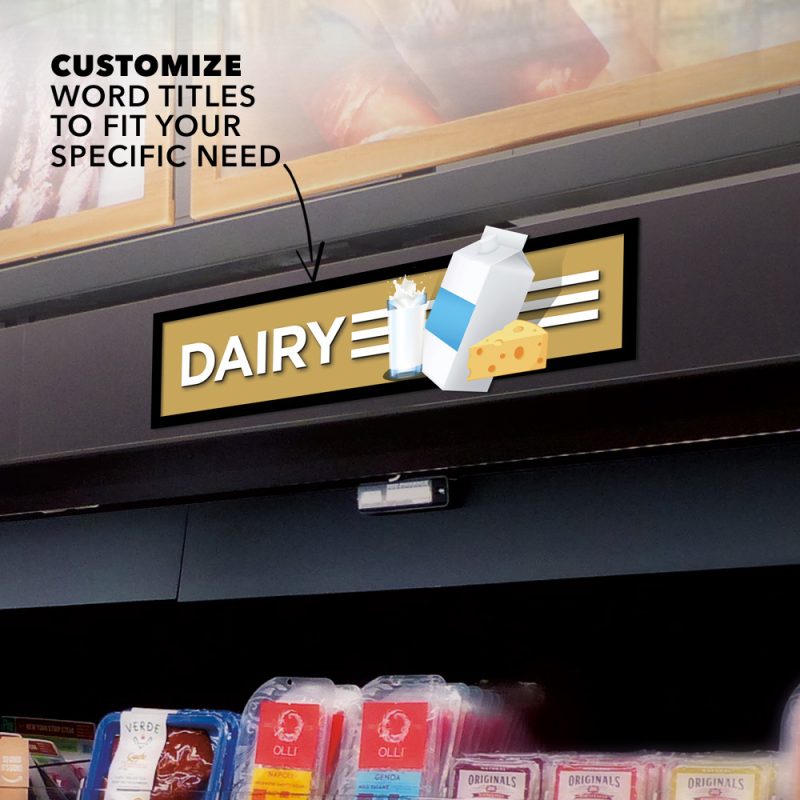 Shelf Sign - Strong Form Directional Sign