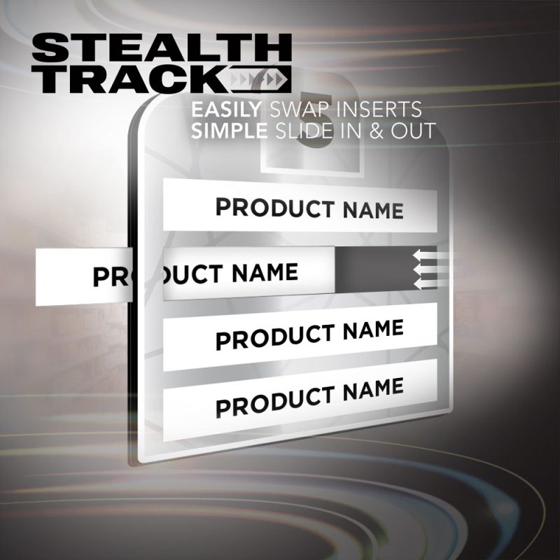 Radiant Reflections 4 Row Aisle Sign Enhanced Store Organization