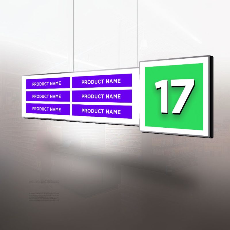 Brilliant Rhapsody 3 Row Aisle Sign Clarity