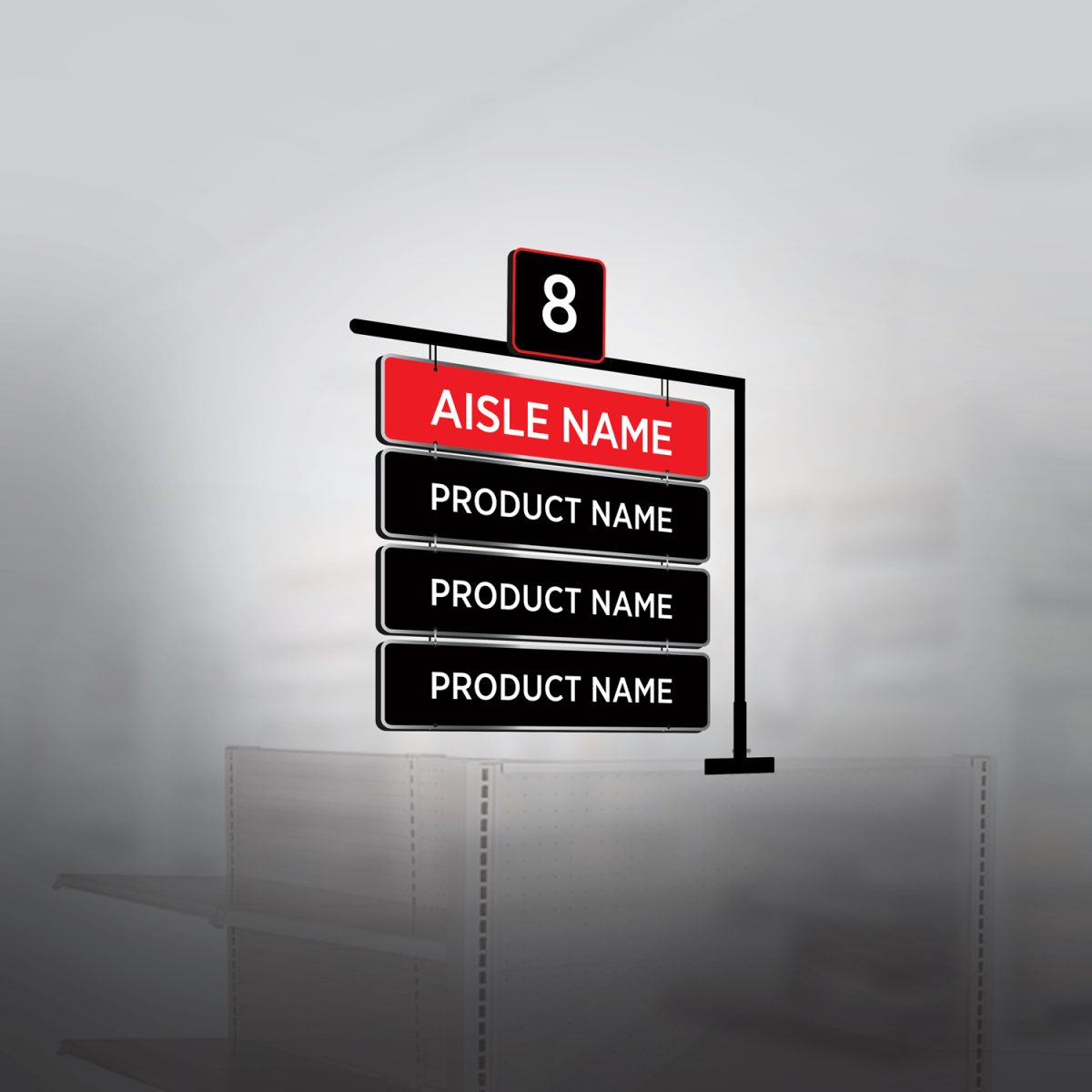 Big Block Gondola Bold and Efficient Display Solution for Aisles