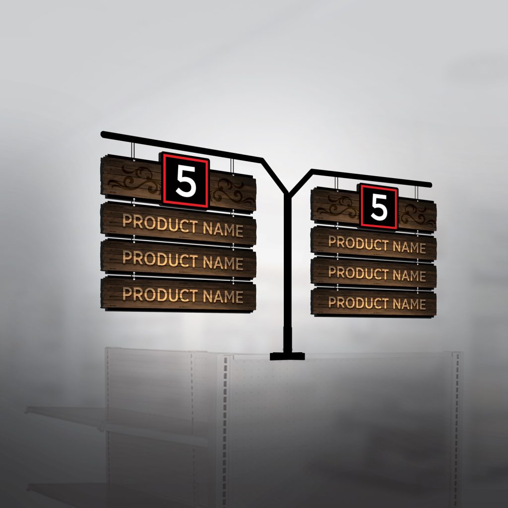 Western Trailblazer Gondola for Aisle and Category Marking