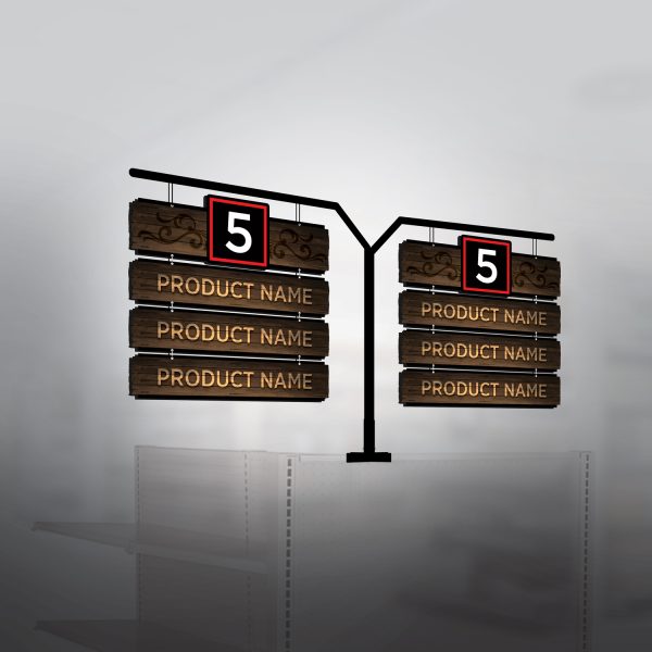 Western Trailblazer Gondola for Aisle and Category Marking