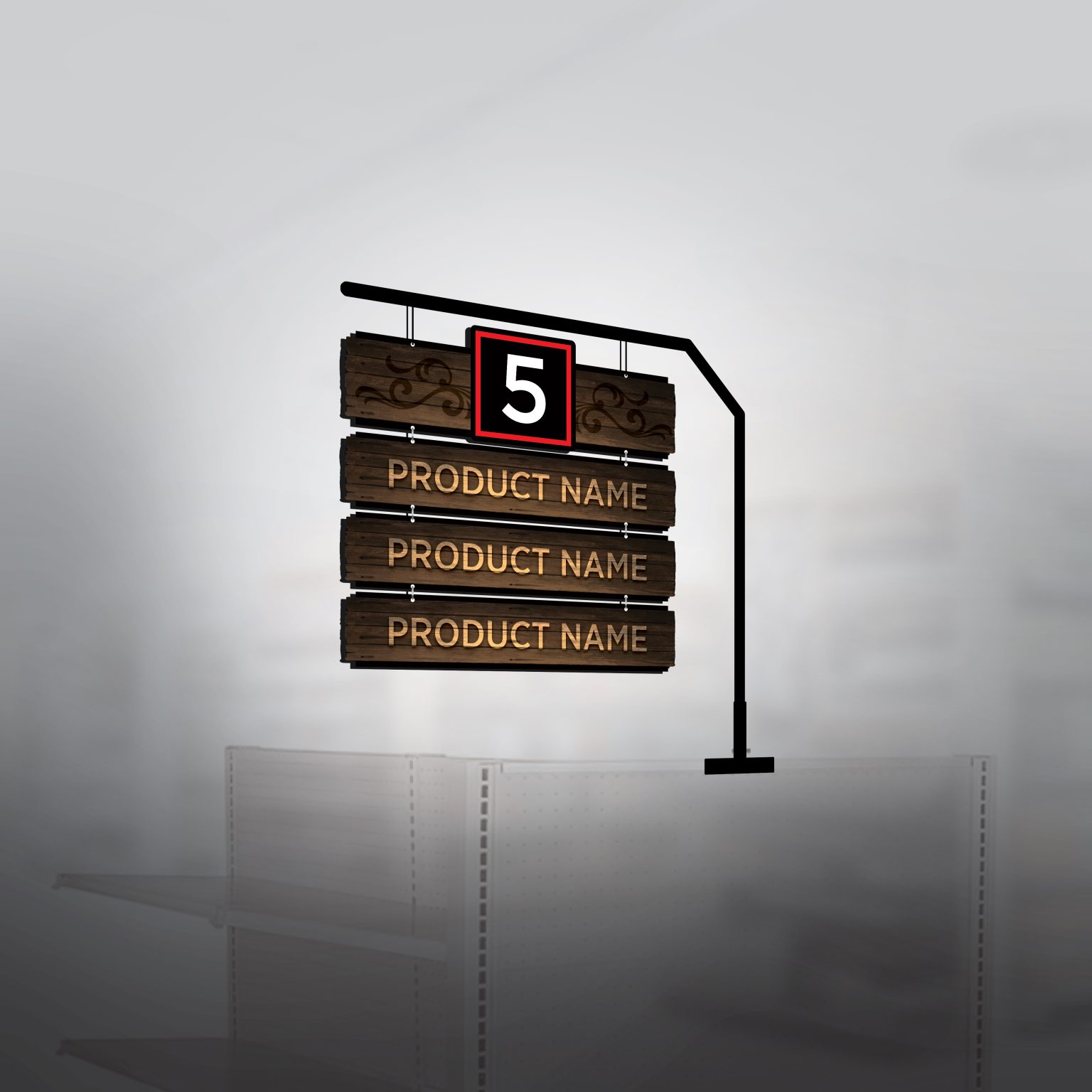 Western Trailblazer Gondola for Aisle and Category Marking