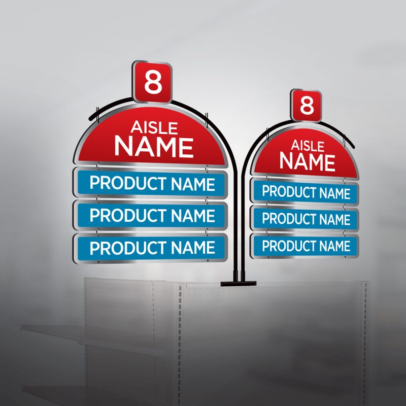 HANGING AISLE SIGNS - The Aisle Sign Dude