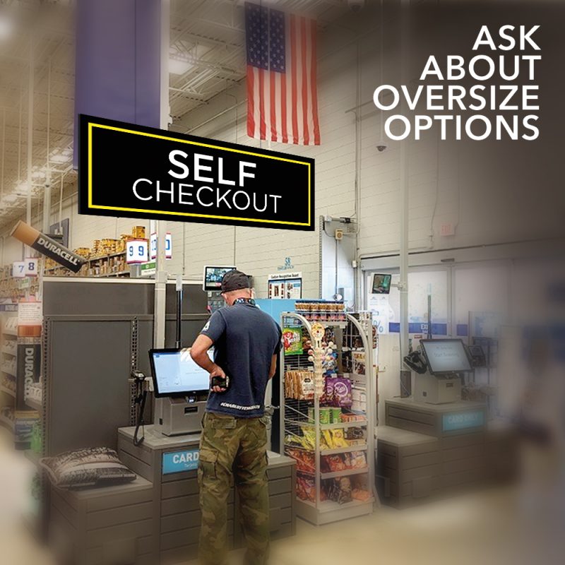 Luminary Lane Checkout Lane Signs