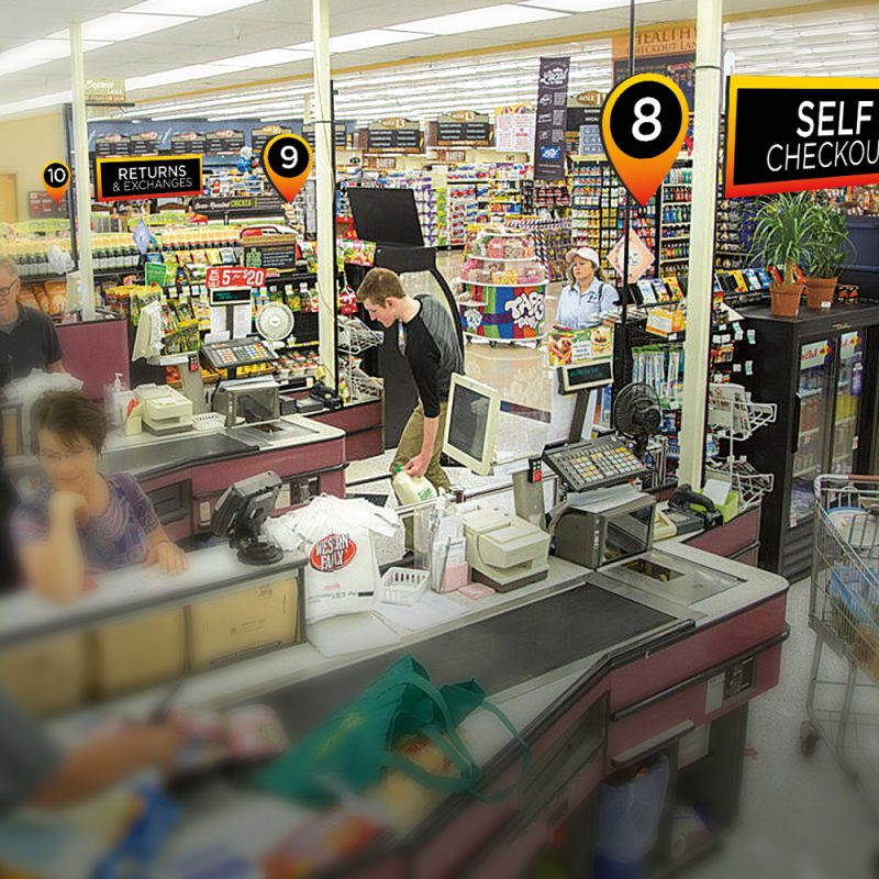 Gleaming Sunbeam Checkout Lane Signs