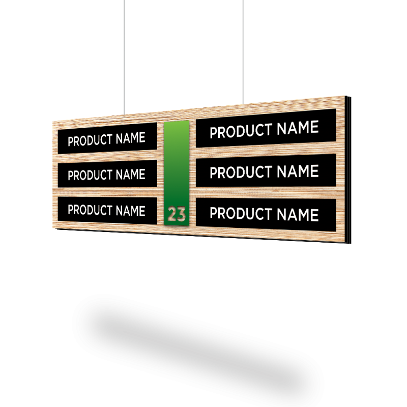 Grocery, Liquor & Retail Aisle Signs, Customized and Changeable