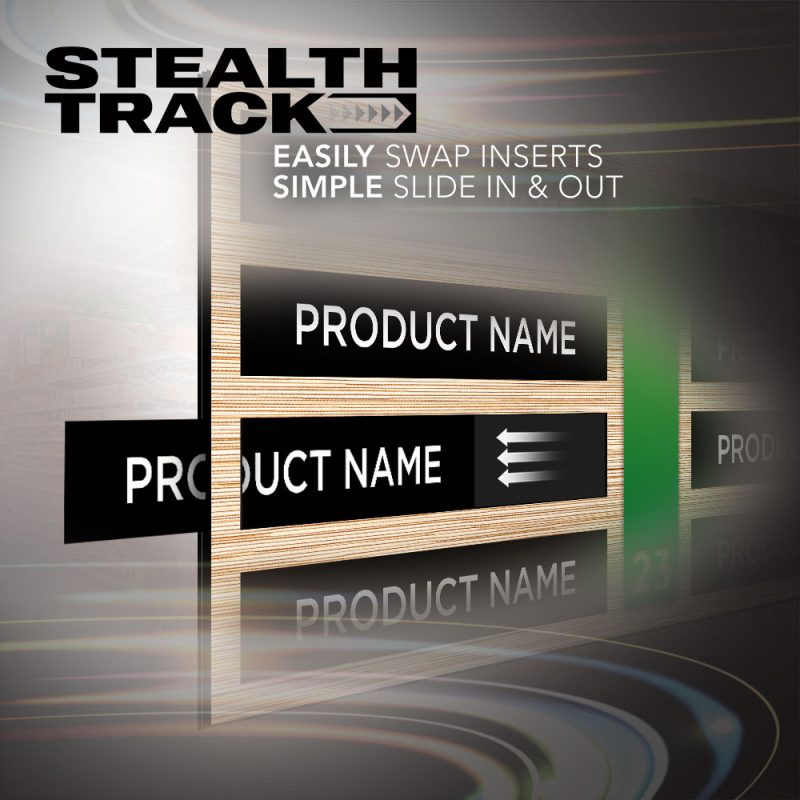 Bamboo Harmony 2 Row Aisle Marker Premium Aisle Signage with Timeless Style