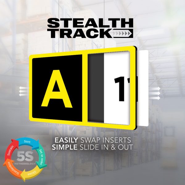 Kanban with High Contrast Warehouse Aisle Signs