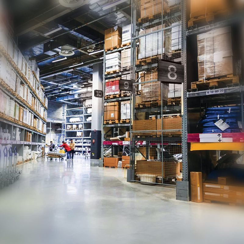 Western Trailblazer Warehouse Aisle Number Signs