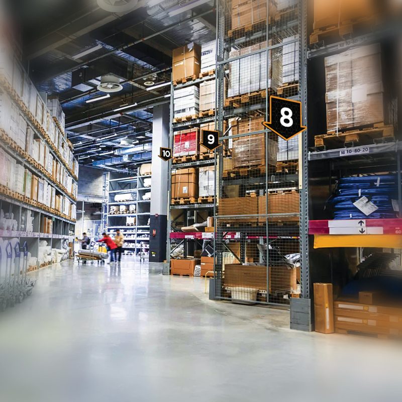 Bold Navigator Warehouse Aisle Sign Durable and Clear Aisle Signage for ...